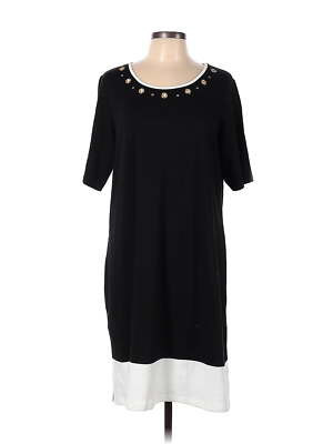 NWT Quacker Factory Women Black Casual Dress L | eBay