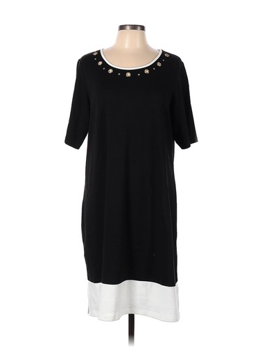 NWT Quacker Factory Women Black Casual Dress L | eBay