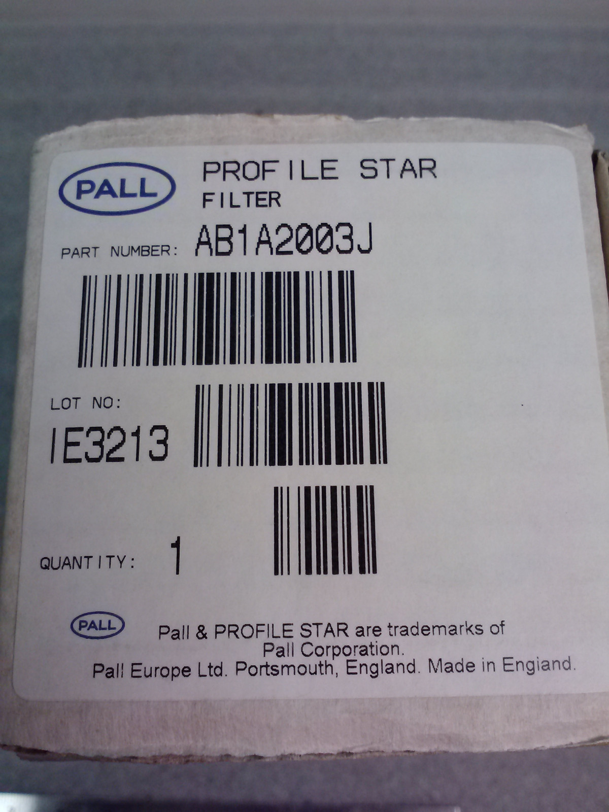 PALL Profile Star Filter AB1A 2003J | eBay