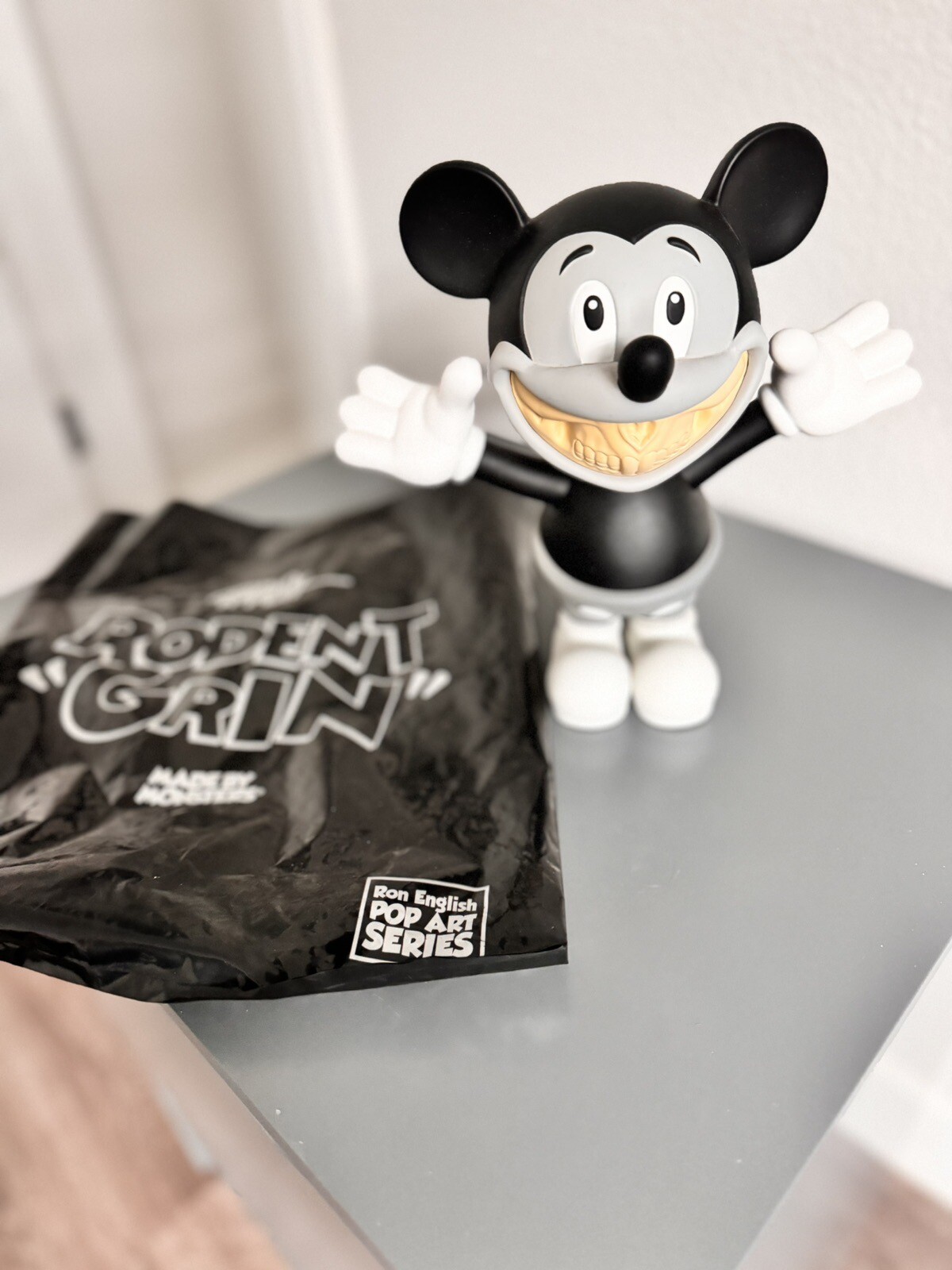 Ron English Rodent Grin. Monochrome Mickey Mouse. Rare Artist Proof ...