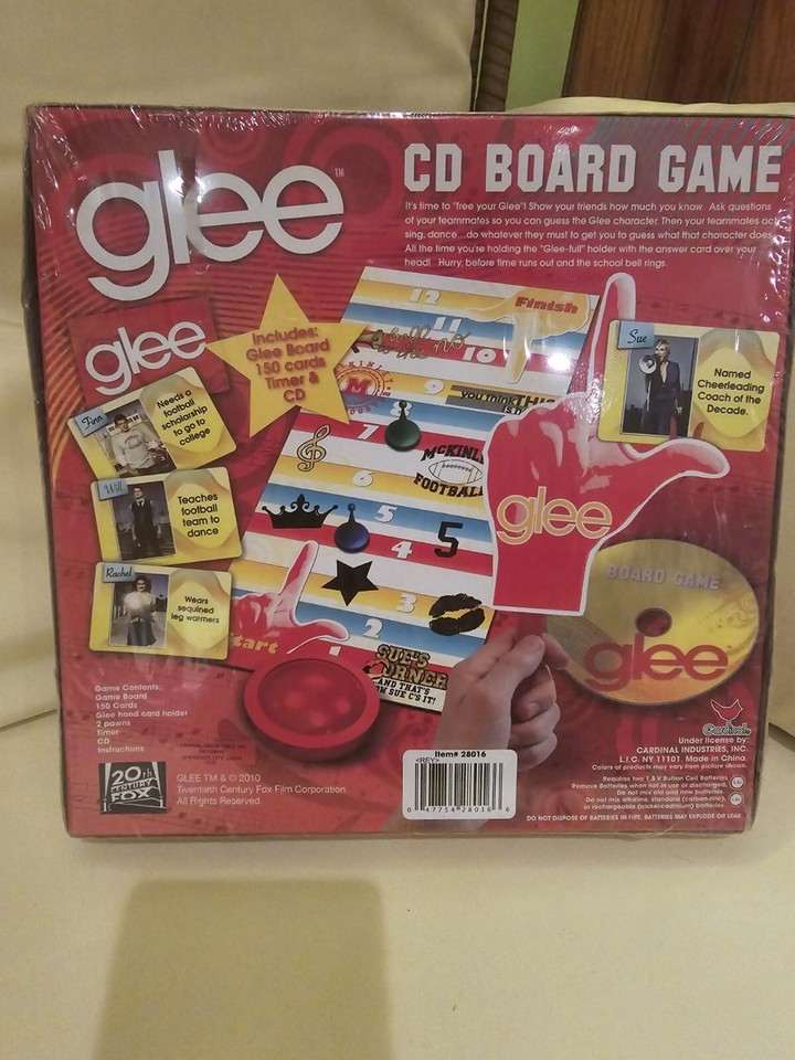 Glee CD Board Game TV Show Trivia Musical Family Cardinal 2010 SEALED ...