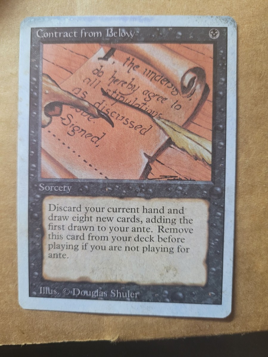 Contract From Below Magic The Gathering: Revised EU FBB Contratto Con