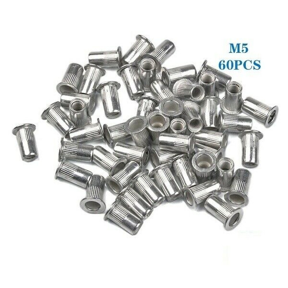 240Pcs Mixed Aluminum Rivnuts Blind Set Rivet Nut Tool Threaded Nuts M3 ...