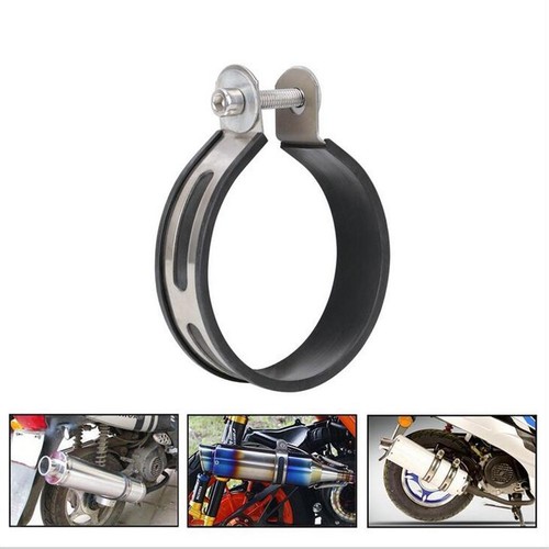 Motorcycle Exhaust Pipe Clamp Fixed Support Bracket 110mm | eBay Australia