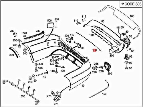 Genuine MERCEDES W212 E-CLASS Trim strip 2128852021 | eBay