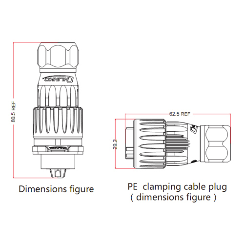 9 Pin Power Signal Connector Female Plug & Male Socket Waterproof IP67 ...