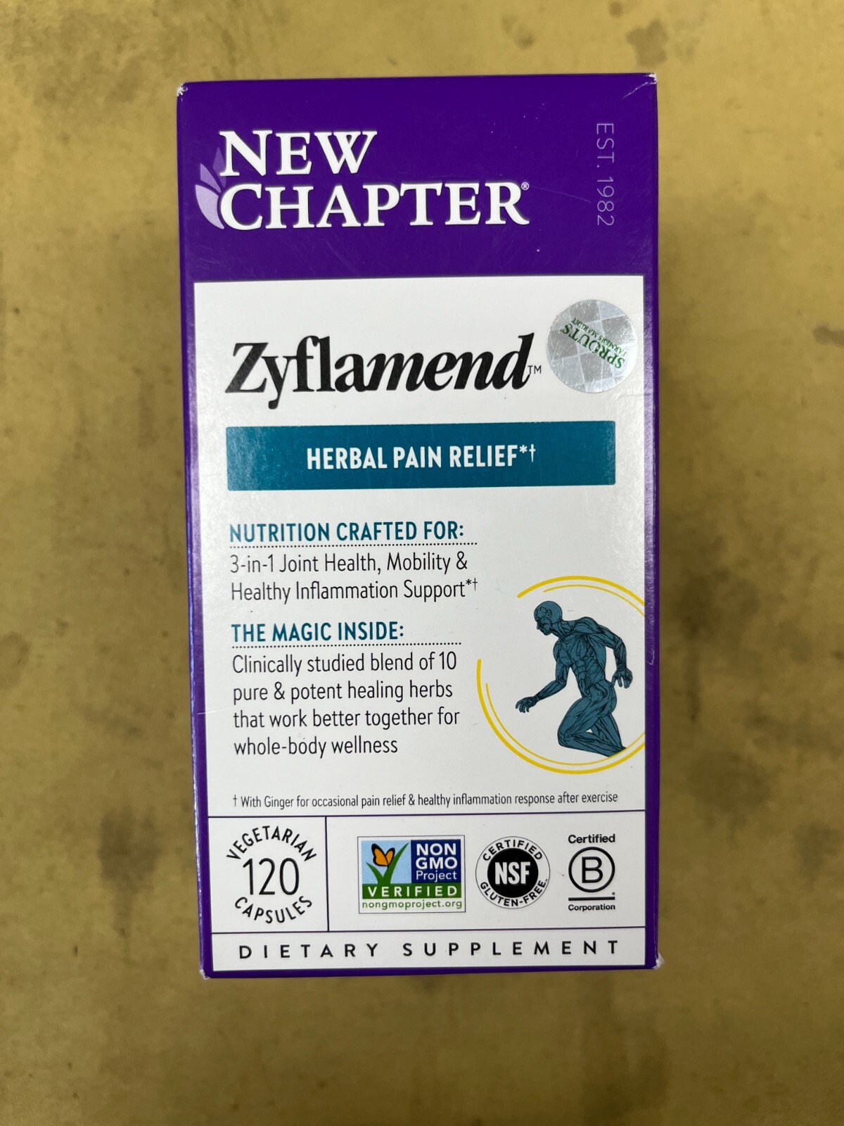 1 New Chapter Zyflamend Herbal Pain Relief - 120 Capsules Exp. 04/2028 ...