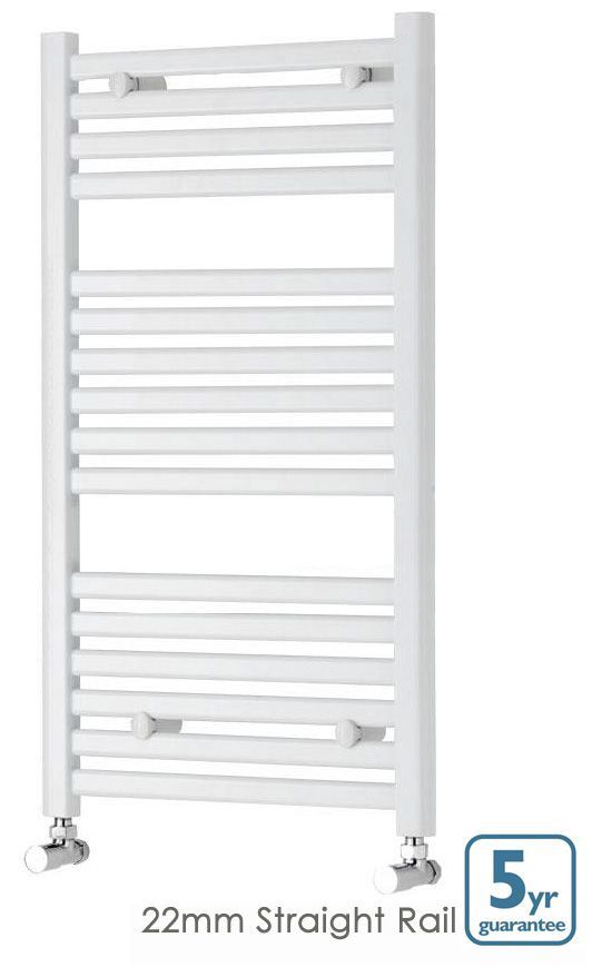 White Radiator 22mm Straight High Btu 500mm Wide x 800/1000/1200 ...