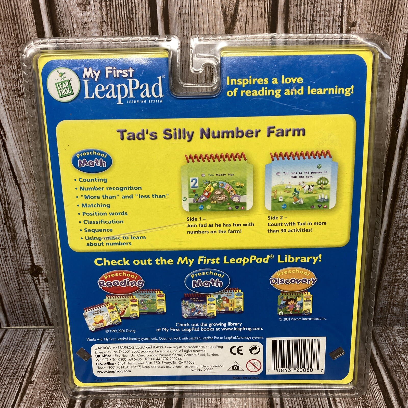 NEW! 2002 Pre Math TAD'S SILLY NUMBER FARM - My First LeapPad by Leap ...