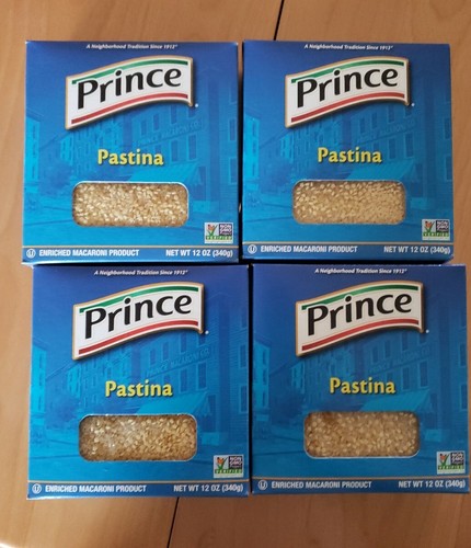 4 Boxes Prince Pastina Pasta Stars 12 oz NON GMO Macaroni Exp Jan 2026 ...