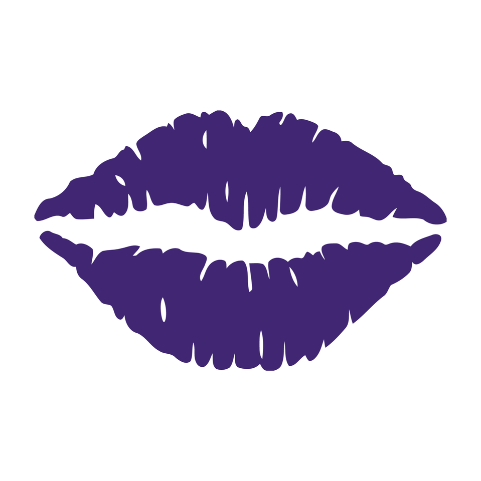 Lips Kisses Kiss Smooch peck smack plump lips Smackers mouth Die cut ...