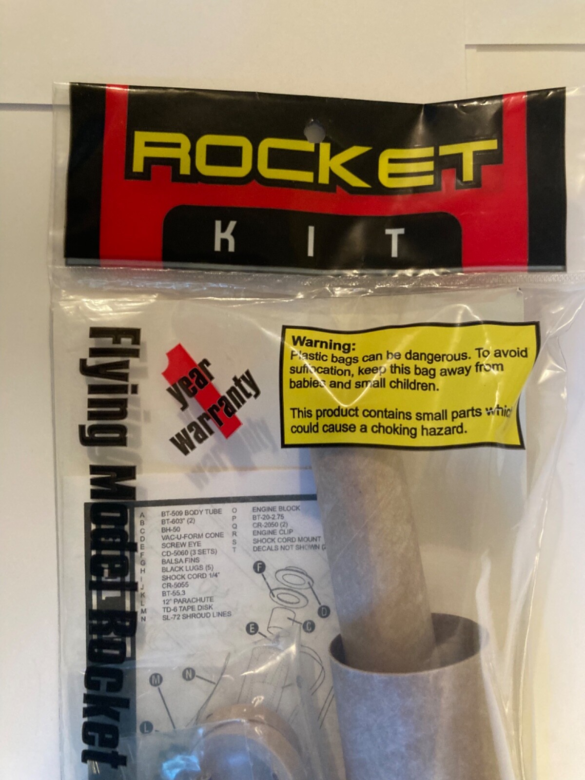 Custom Rocket Company NOMAD Flying Model Rocket Kit #10054 NEW Sealed ...