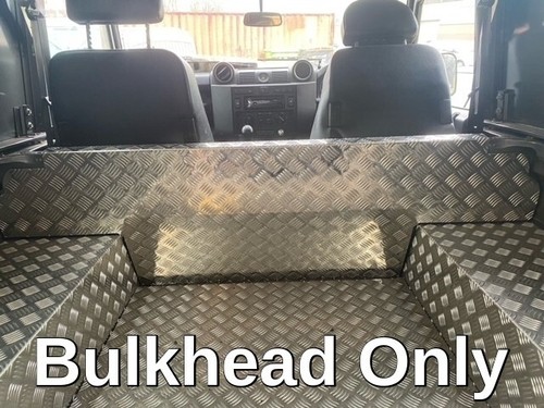 Land rover Defender 90/110 Bulkhead 2mm Natural Chequer plate | eBay