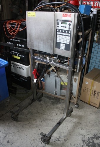 Videojet 37E ink jet product coder printer on stainless stand with ...