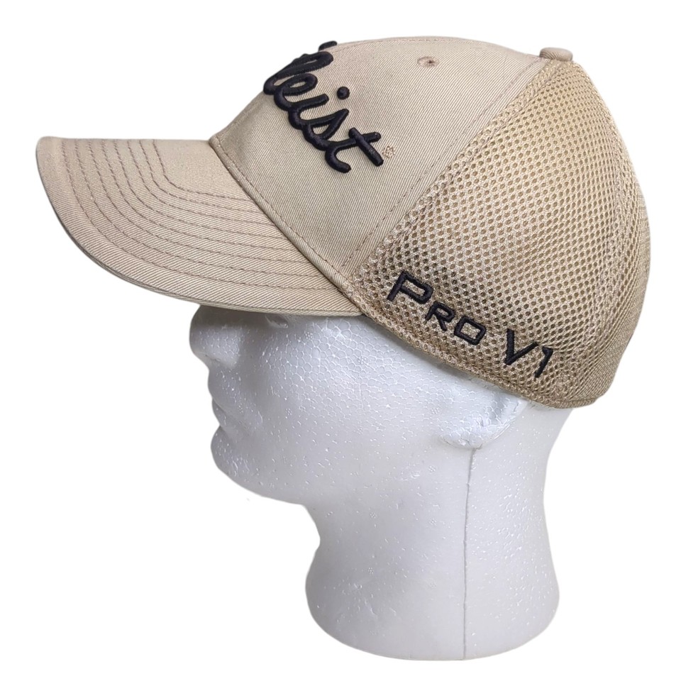 Lot 2 Golf Titleist Performance Tour Hats Cap Pro V1 FJ Logo Navy Tan ...