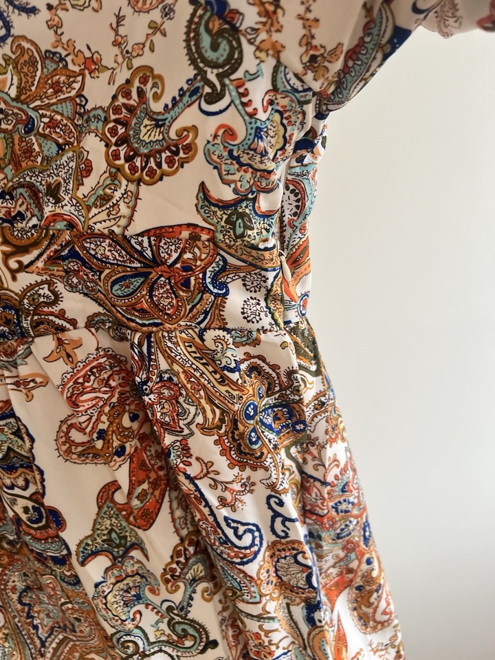 TEMU Ladies Midi Dress-Size L TEMU Sizes-Multicolor-Mid Sleeves | eBay