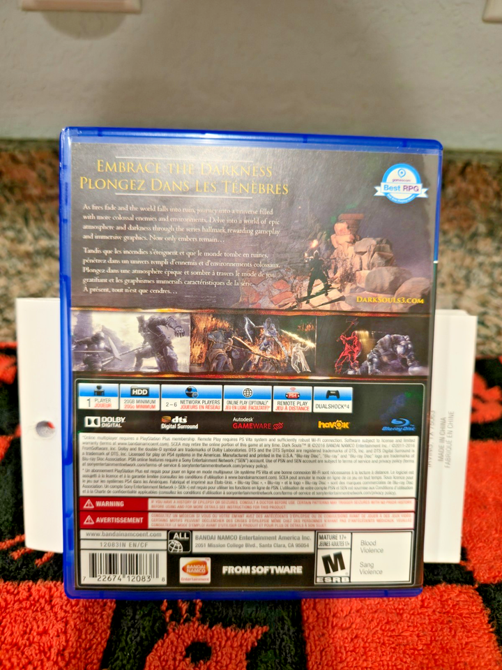Dark Souls 3 Day One Edition - w/ Bonus Soundtrack Disc & Slip Cover ...
