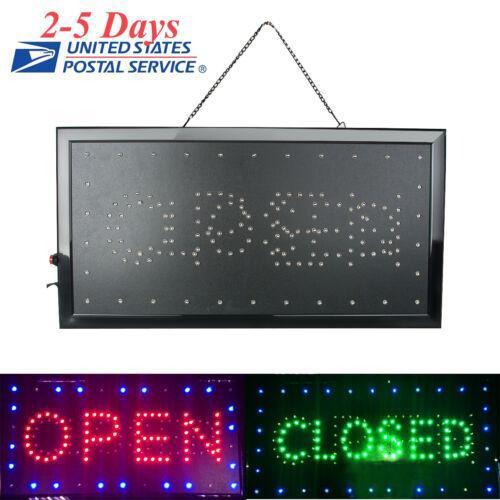 Bright LED 2 in1 " Open Closed " Store Business Sign neon Display ...
