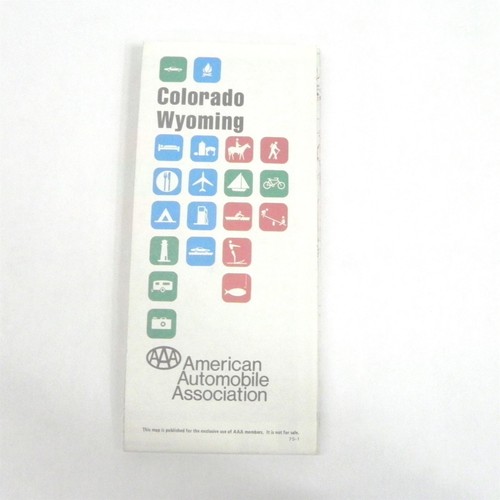 VINTAGE 1975 AAA AMERICAN AUTOMOBILE ASSOCIATION COMPANY MAP OF ...