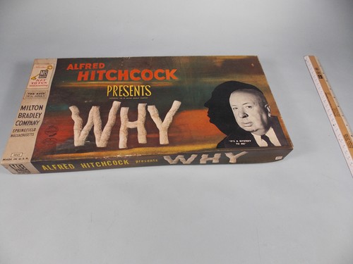 ALFRED HITCHCOCK presents WHY Board Game 1958 Milton Bradley Unopened ...