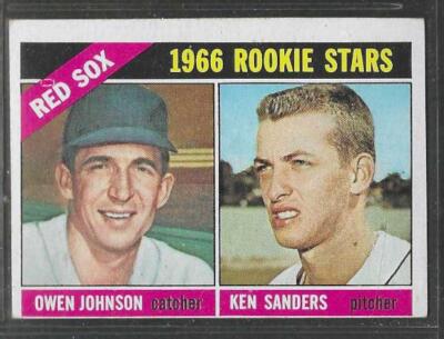 1966 TOPPS # 356 RED SOX ROOKIE STARS JOHNSON SANDERS EX+ O/C | eBay