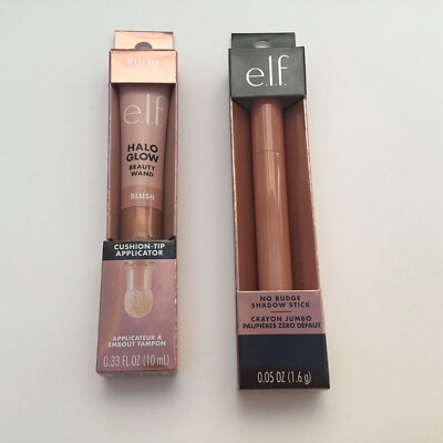 elf duo HALO GLOW BLUSH + NO BUDGE eye pencil. BNIB Choose combo | eBay UK