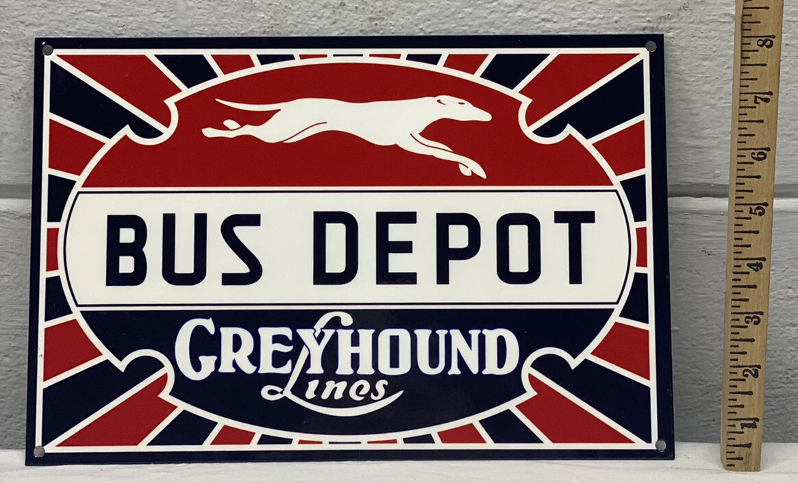 Greyhound Bus Station Sign