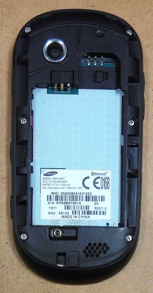 Samsung Sunburst SGH-A697 - Black and Gray ( AT&T ) Rare Cellular Phone ...