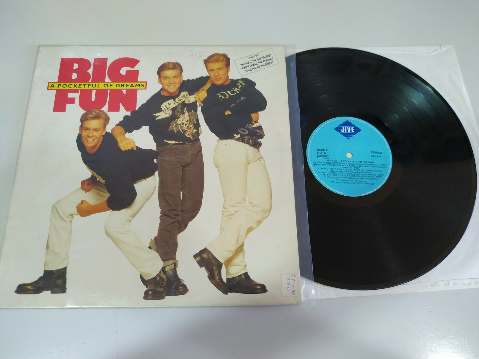 Big Fun A Pocketful of Dreams 1990 Jive Spain Edit - LP Vinilo 12" VG ...