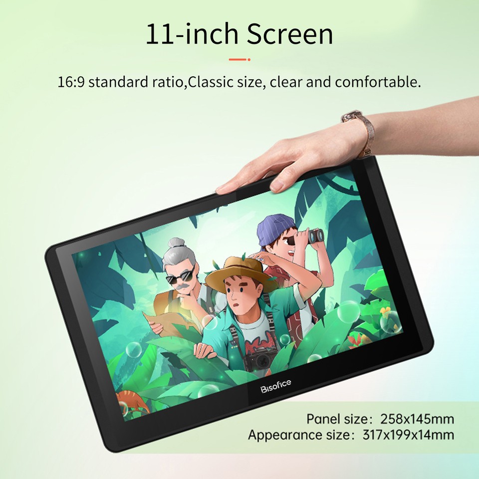 Bisofice 12HD-A H-IPS Graphics Drawing Tablet 11.6" LCD 1366x768 ...