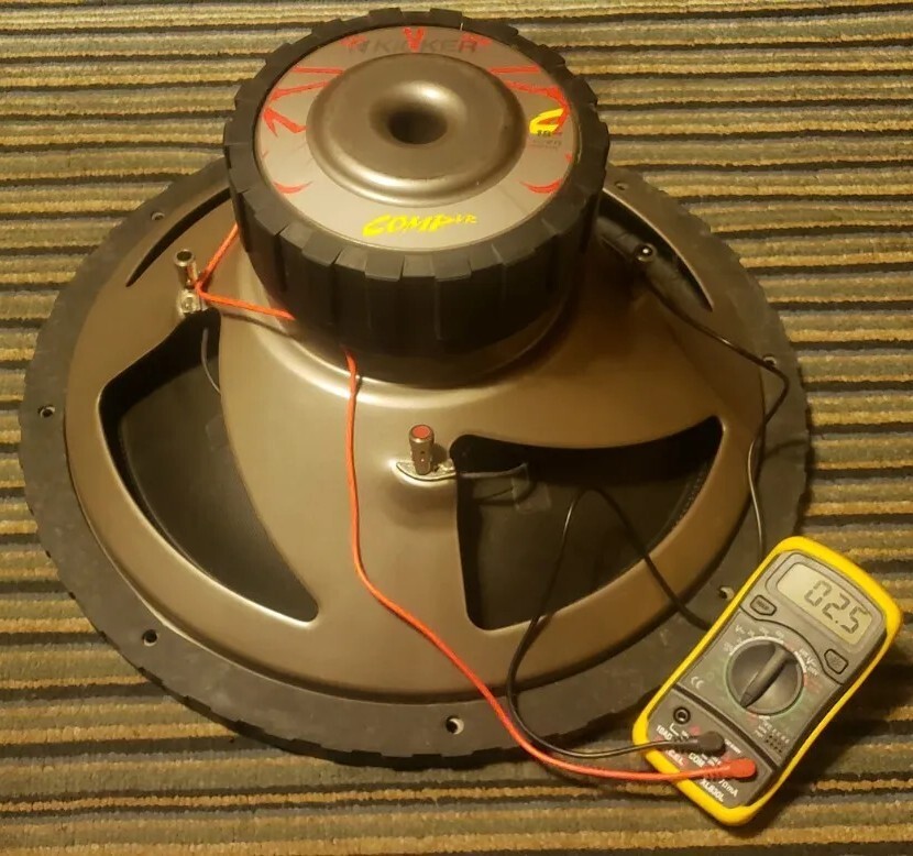 18" KICKER 03CVR18 old rare competition🇱🇷 subwoofer🔈🔉🔊 🌪 The Ghost 👻 ...