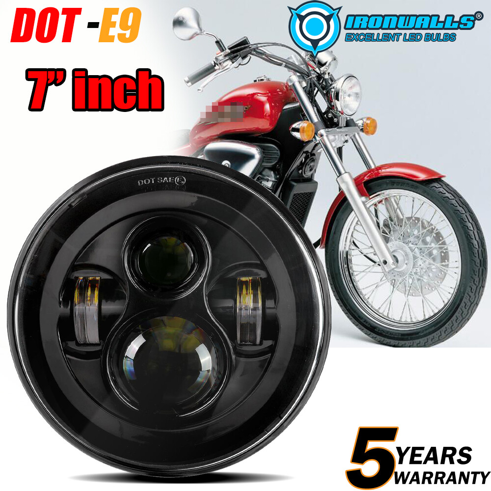 Honda Shadow With Led Lighting Round LED Headlight For Honda VT 1100