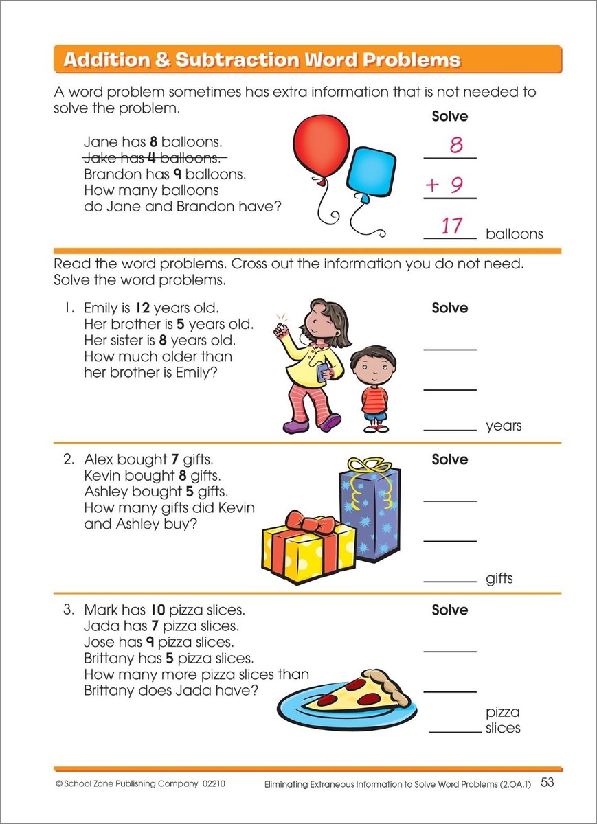 Math Problems For Kids 2nd Grade