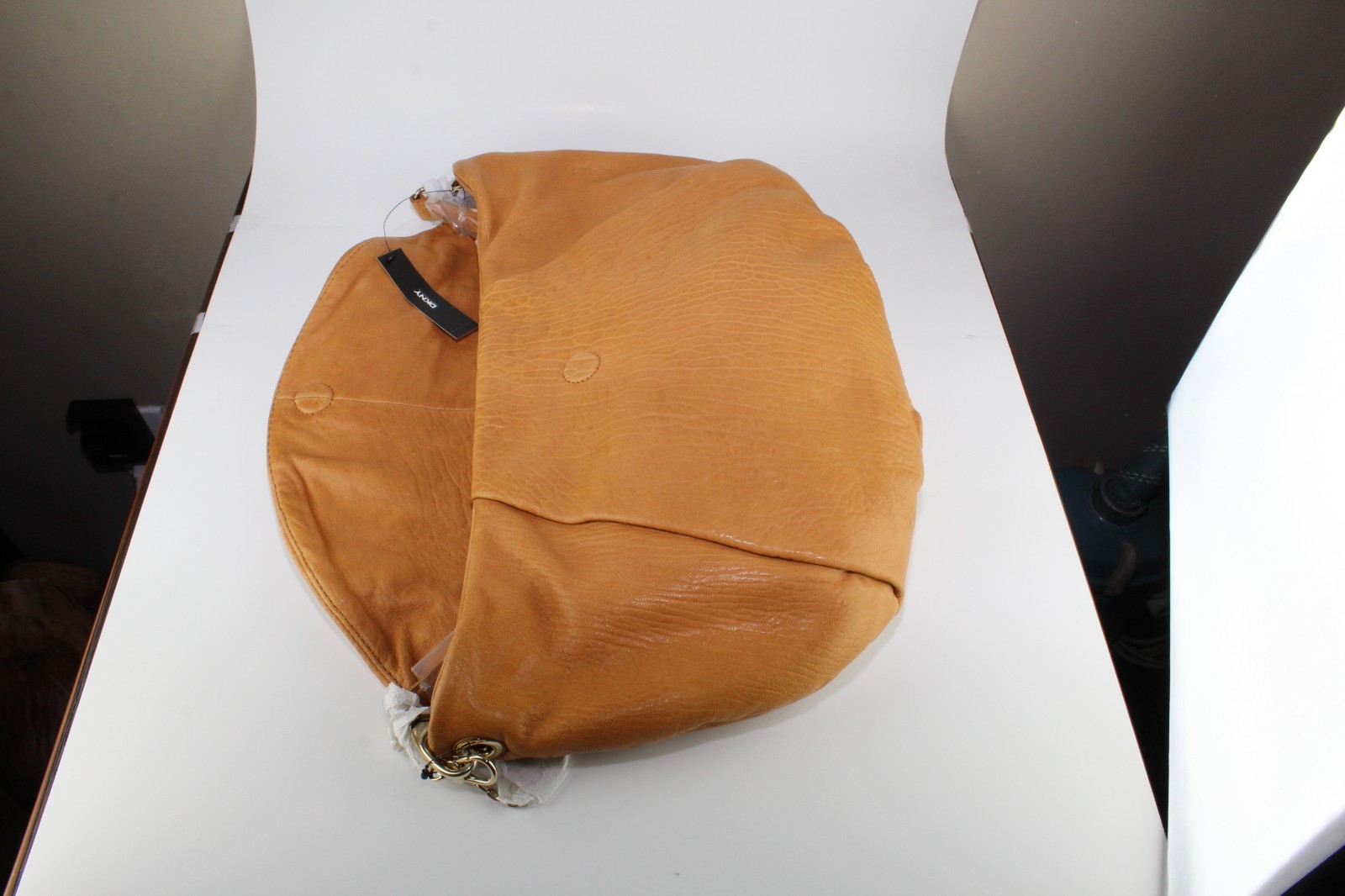 DKNY Soft Leather Casual Items Caramel Color Tote Bag Purse | eBay