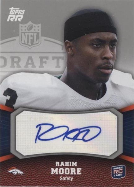 2011 Topps Rising Rookies - Rookie Autographs #166 Rahim Moore (AU, RC ...