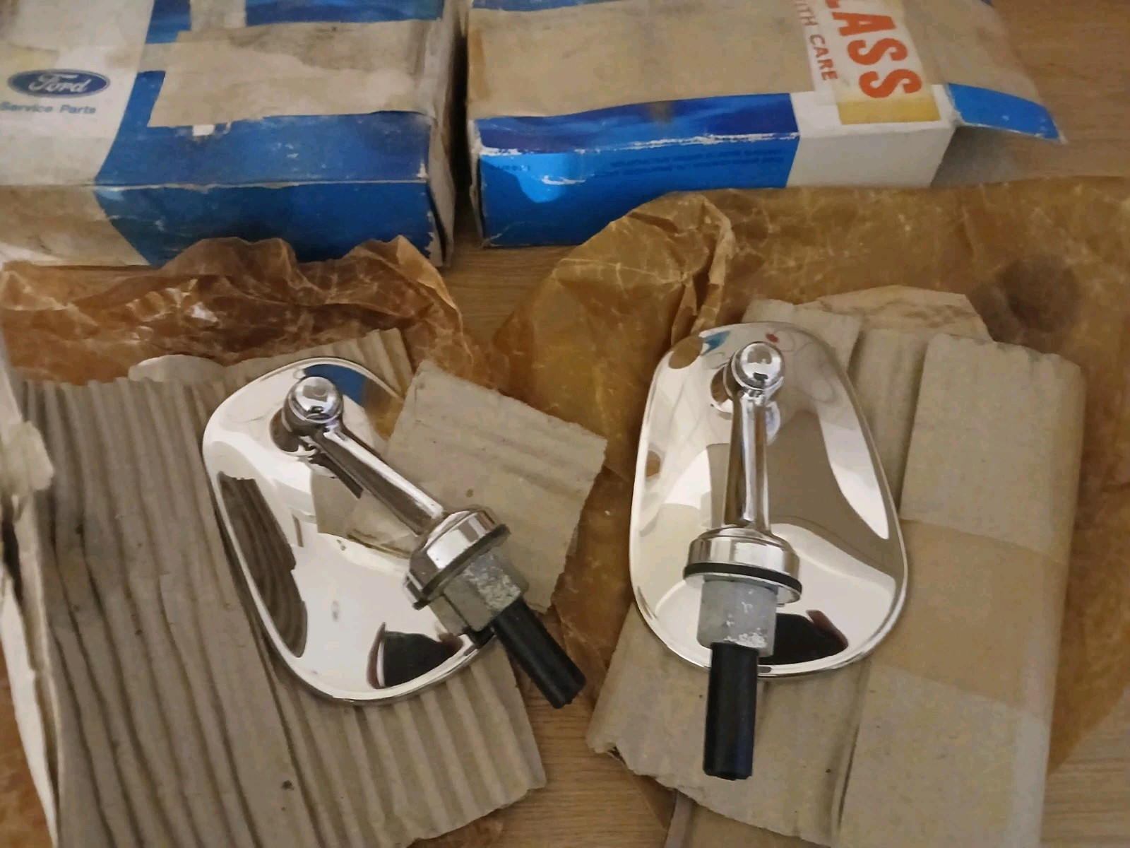 NOS TEX WING MIRRORS FORD CORTINA ANGLIA ZODIAC ZEPHYR CONSUL CAPRI.の ...