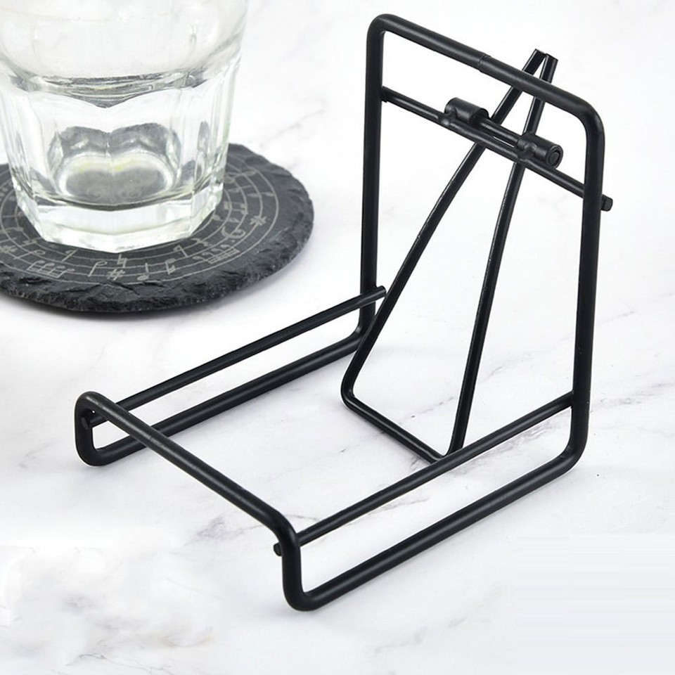 2Pcs Coaster Holder Minimalist Metal Rack Table Mat Holder Drink ...