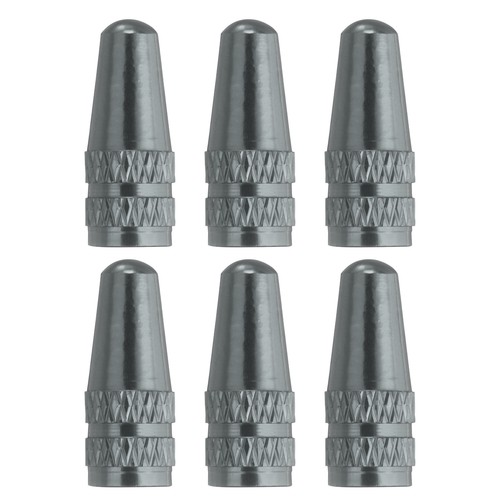 6pcs Bike Valve Caps Aluminum Bike Valves Stem Caps Dust Cap, Grey ...