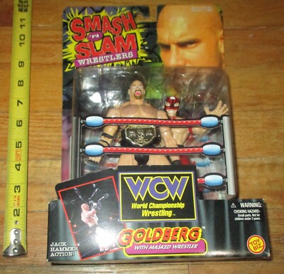 1999 WCW NWO Bill Goldberg Wrestling figure Smash Slam WWF WWE Rey ...