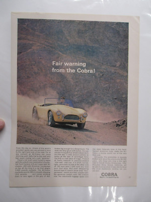 COBRA PRINT AD VINTAGE EPHEMERA | eBay