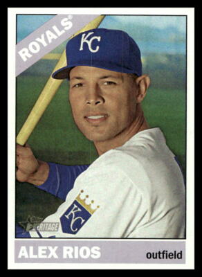 2015 Topps Heritage #524 Alex Rios Kansas City Royals | eBay