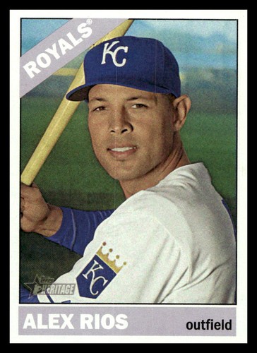 2015 Topps Heritage #524 Alex Rios Kansas City Royals | eBay