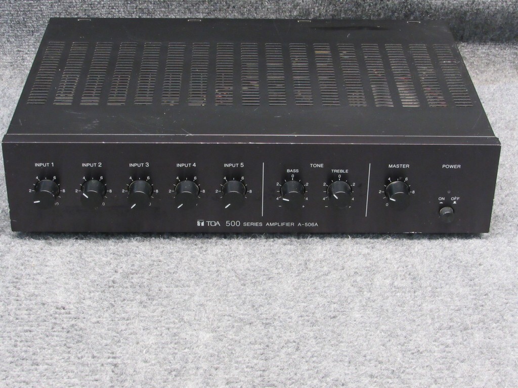 TOA Model A-506A 500 Series Amplifier Pro Audio Stereo 5-Input Amp | eBay