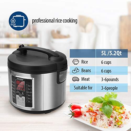 Rice Cooker, Slow Cooker, Steamer, Stewpot, Saute All in 5.2 Qt ...
