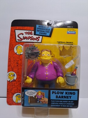 The Simpsons World of Springfield PLOW KING BARNEY Interactive Figure ...