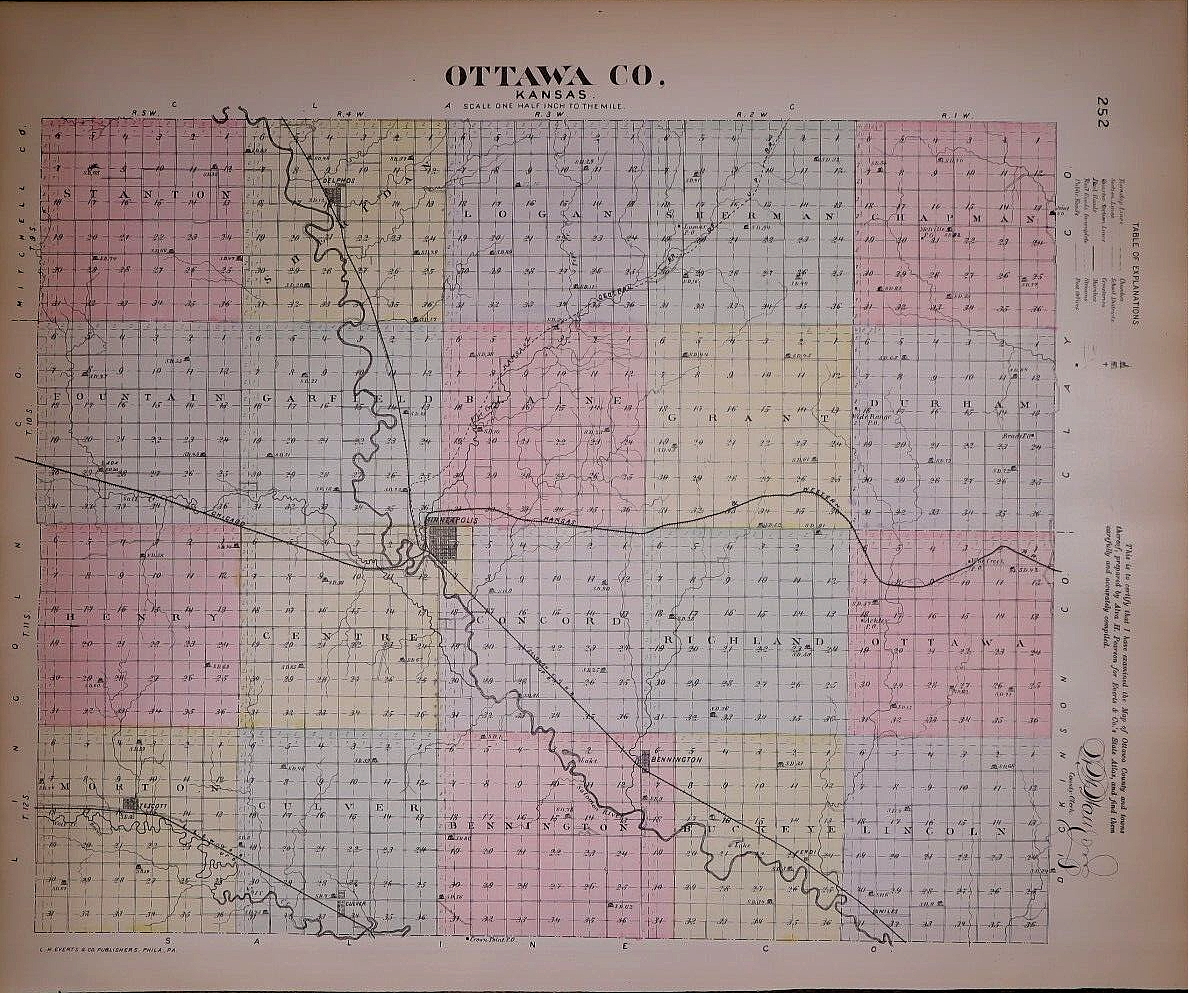 Ottawa County Kansas Plat Map Ottawa County Geospatial Insights And