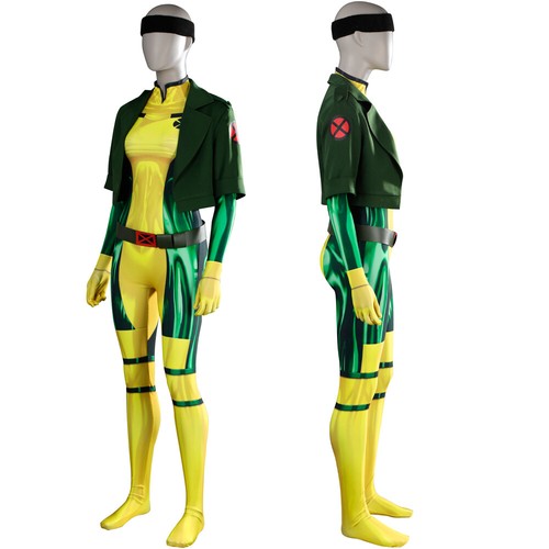 X-men 97 Rogue Anna Marie Jumpsuit Cosplay Costume Woman Suit Jacket ...