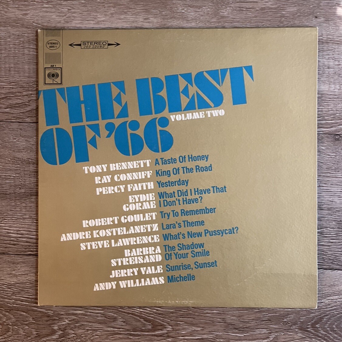 The Best of 66' Volume Two 2 Vinyl LP Record Album Columbia 1966 Pop ...