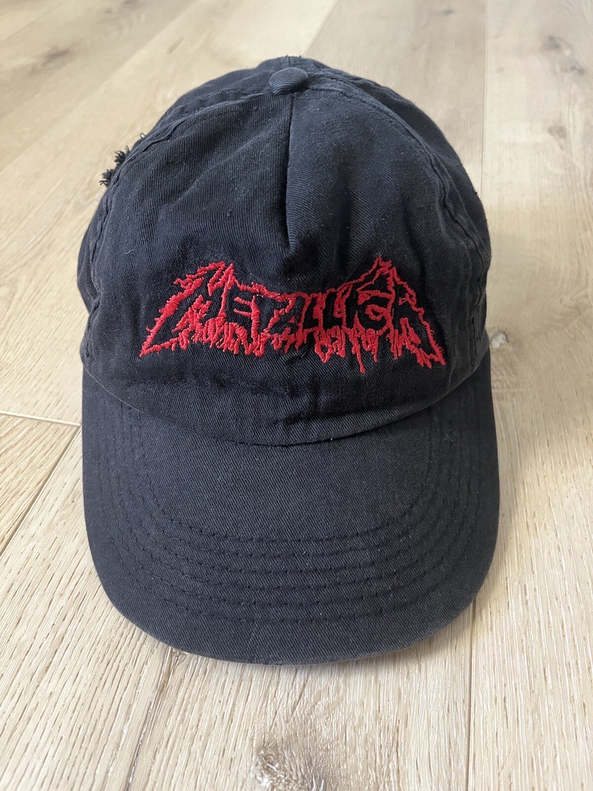Vintage Rare Metallica Hat Cap Metal Clasp Black Band… - Gem