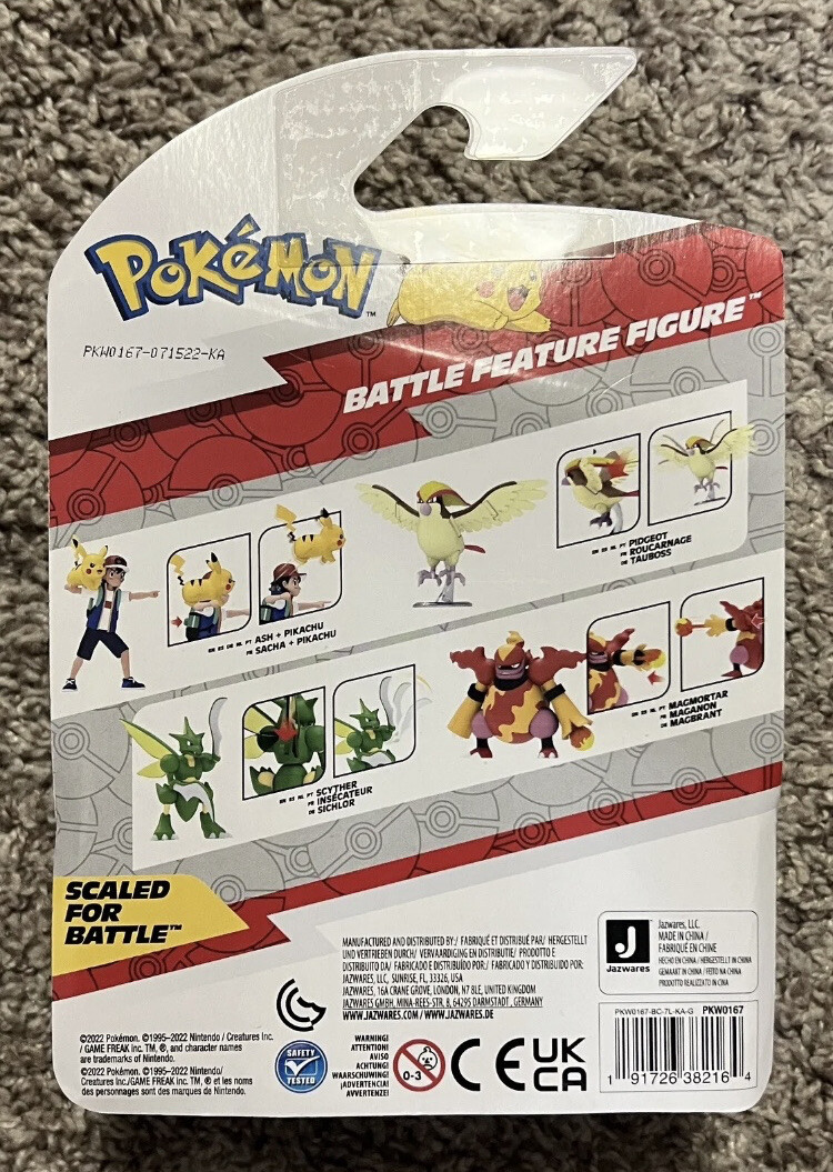 NEW! Jazwares Pokemon SCYTHER BATTLE FEATURE FIGURE Deluxe Action | eBay